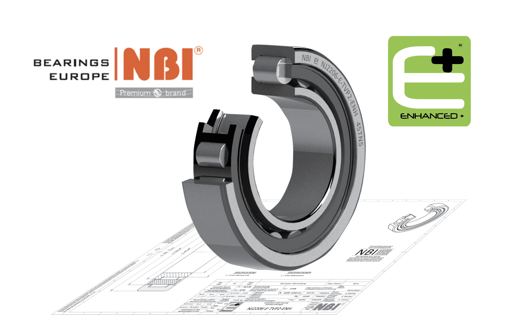 Premium quality in NBI Cylindrical Roller Bearings - Grupo NBI